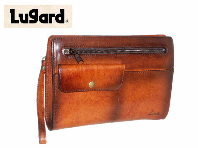 青木鞄 LuggageAOKI [Lugard G3] フロントポケットセカンドバッグ  ブラウン 5214