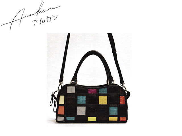 ARUKAN アルカン TAKAYA クロコパッチ 2WAY ショルダーバッグ 6523-609 6523609 takaya04