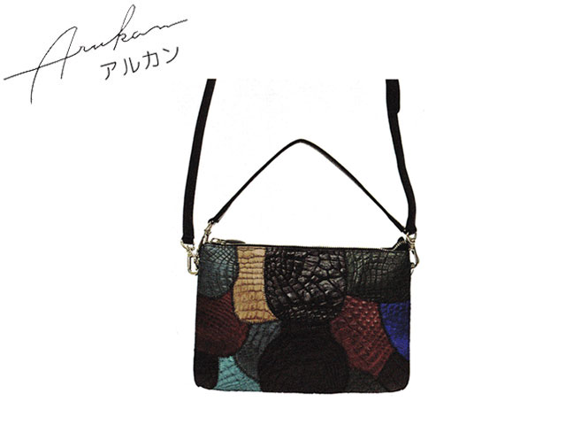 ARUKAN アルカン TAKAYA クロコパッチ 2WAY ショルダーバッグ 6535-628 6535628 takaya04