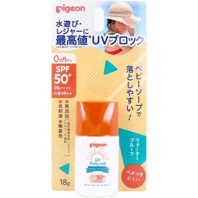 ピジョン Uvベビーミルク ウォータープルーフ Spf50+ Pa 18gの通販はau Pay マーケット 即納ドラッグ 金太郎