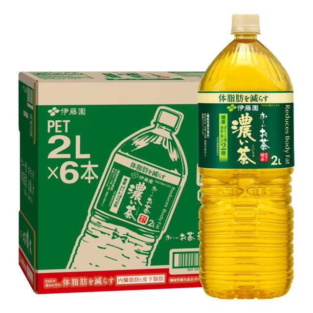 伊藤園 お〜いお茶 濃い茶 2000ml×6本入り [おーいお茶/Oi Ocha/Japanese Tea/Japanese Green Tea][代引き不可][送料無料](6060195 ...