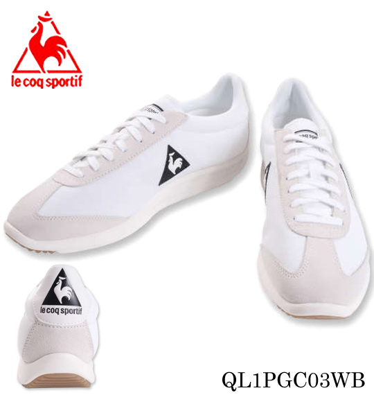 大きいサイズ LE COQ SPORTIF スニーカー(クオーツエイル) ホワイト×ブラック 45/29cm 1240-0220-1-100