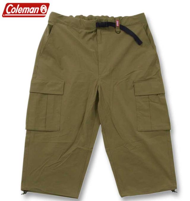 大きいサイズ Coleman ナイロンストレッチ クライミング クロップドパンツ カーキ 3L 4L 5L 6L 7L 8L/1274-4530-1-100