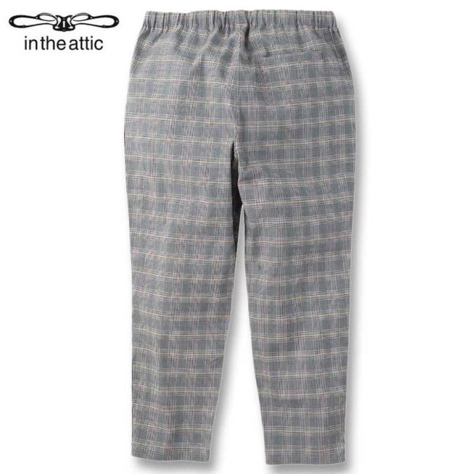 大きいサイズ in the attic サイドライン チェック パンツ ブラウン系 3L 4L 5L 6L/1254-4220-1-108