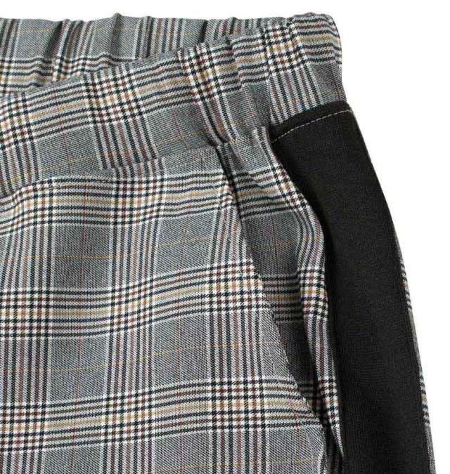 大きいサイズ in the attic サイドライン チェック パンツ ブラウン系 3L 4L 5L 6L/1254-4220-1-108