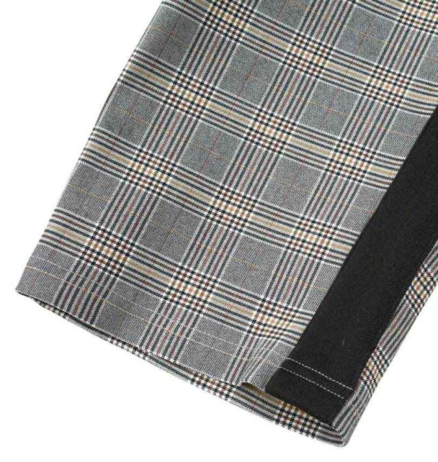 大きいサイズ in the attic サイドライン チェック パンツ ブラウン系 3L 4L 5L 6L/1254-4220-1-108