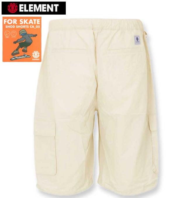 大きいサイズ ELEMENT SHODカーゴハーフパンツ ストーン 3L 4L 5L 6L/1274-3270-1-108