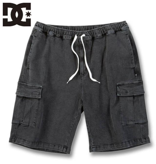 大きいサイズ DCSHOES 25 WIDE CARGO デニム ハーフパンツ ブラックデニム 3L 4L 5L 6L/1274-5235-2-108