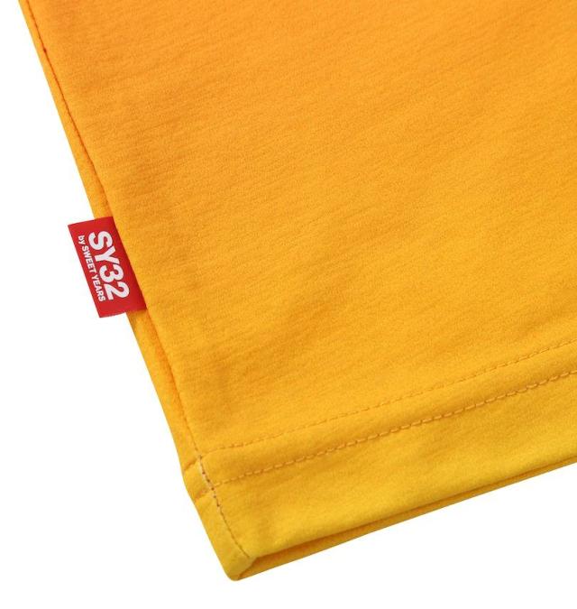 大きいサイズ SY32 by SWEET YEARS グラデーション ビッグロゴ 半袖 Tシャツ オレンジ 3L 4L 5L 6L/1278-5242-1-110