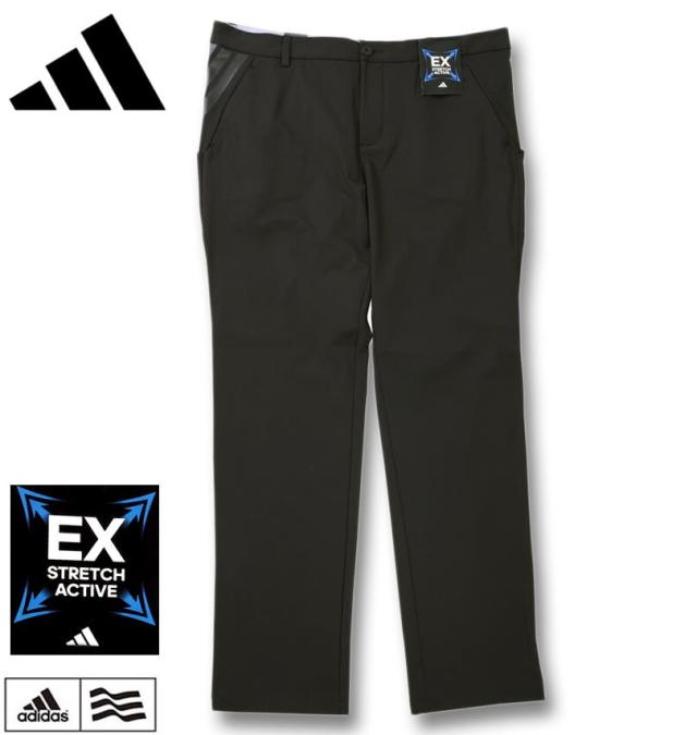 大きいサイズ adidas golf アディダスゴルフ アディゼロ EX STRETCH ACTIVE 撥水 パンツ ブラック 104cm 108cm/1274-5301-2-218