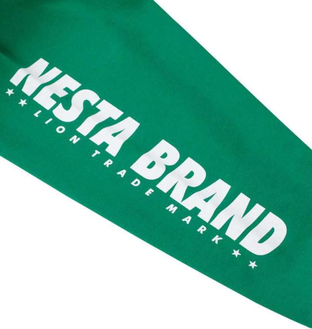 大きいサイズ NESTA BRAND 裏毛 フルジップ パーカー グリーン 3L 4L 5L 6L 8L/1278-4366-1-118