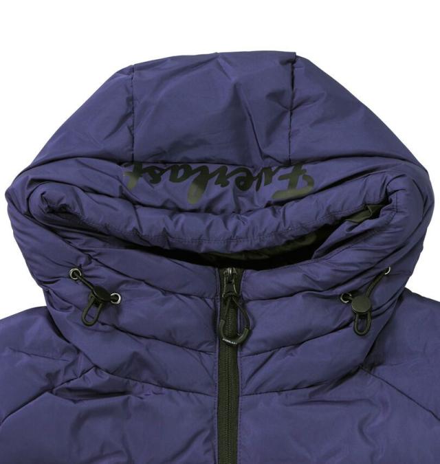 大きいサイズ EVERLAST 脇切替 防風 フード ベスト ネイビー 3L 4L 5L 6L/1273-5391-3-120