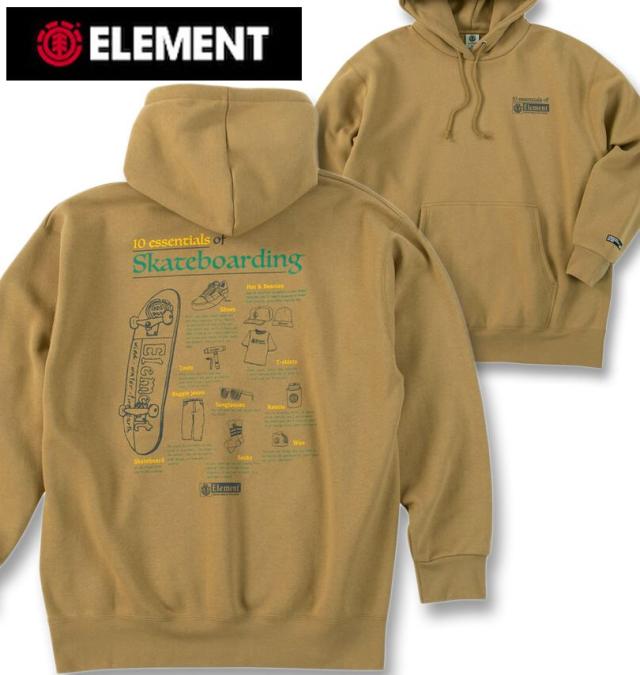 大きいサイズ ELEMENT ESSENTIAL プルパーカー ブラウン 3L 4L 5L 6L/1278-5366-1-128