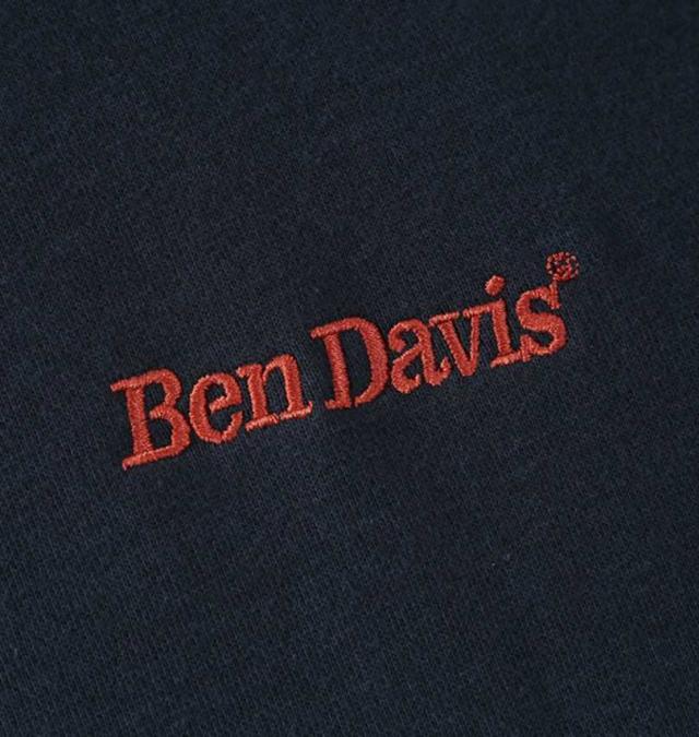 大きいサイズ BEN DAVIS レーベル刺繍 プルパーカー ネイビー 3L 4L 5L 6L/1278-5612-1-128
