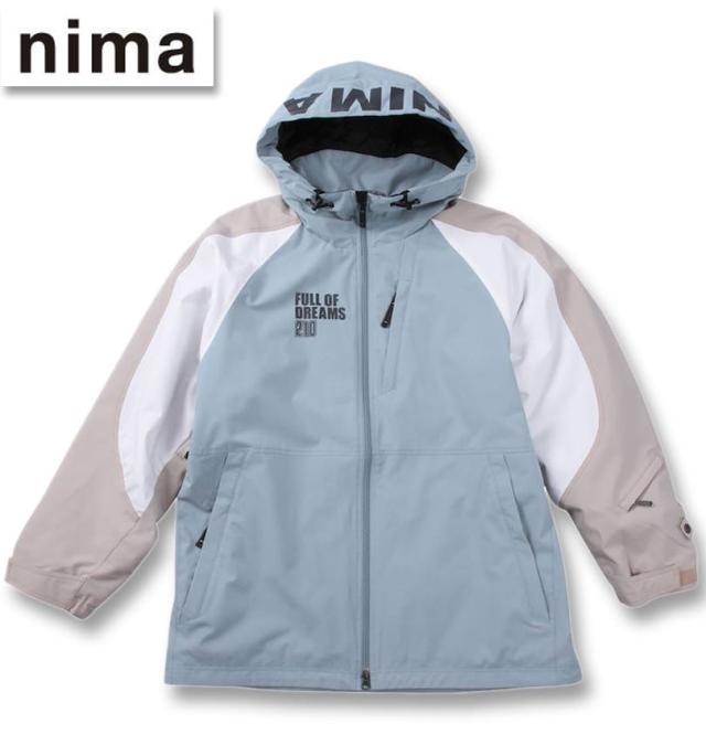 大きいサイズ nima スノーボード ジャケット ブルーグレー 3L 5L 7L/1256-4300-3-430