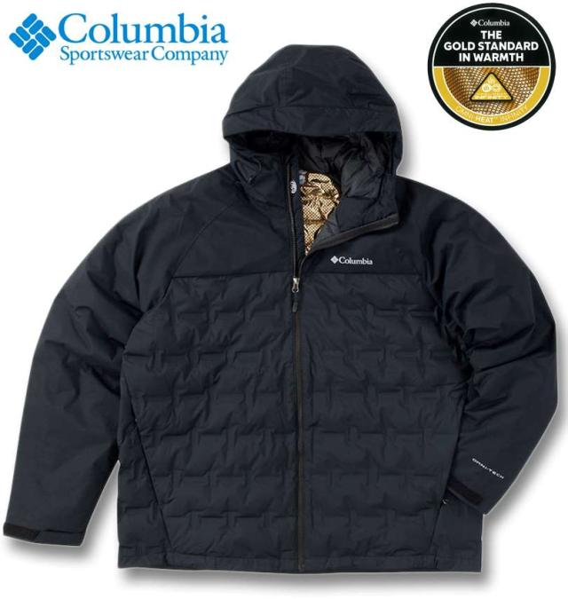 大きいサイズ Columbia グランドトレック2 ダウン フード ジャケット ブラック 1X 2X 3X 4X 5X 6X/1273-4300-2-330