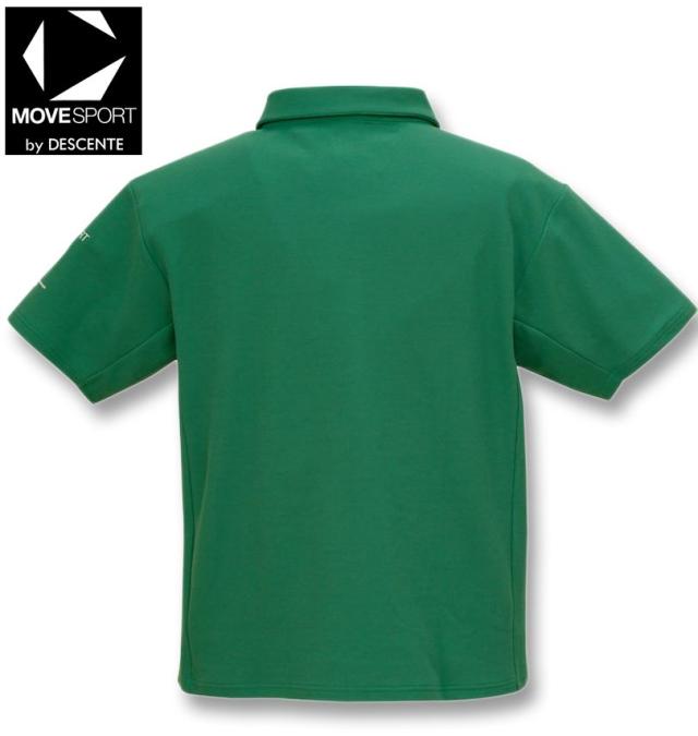 大きいサイズ MOVESPORT SUNSCREEN 鬼鹿の子 半袖 ポロシャツ グリーン 3L 4L 5L 6L/1278-5231-4-138