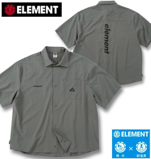 大きいサイズ ELEMENT WATER 半袖シャツ グレー 3L 4L 5L 6L/1277-5245-1-148