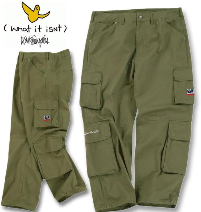 大きいサイズ (What it isNt) ツイル 8ポケット カーゴパンツ カーキ 100cm 110cm 120cm 130cm 140cm 150cm/1274-4635-3-150
