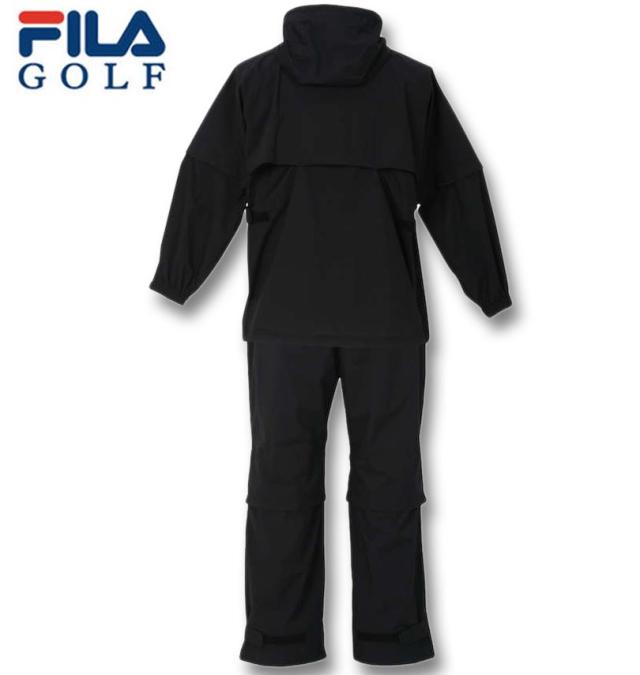 大きいサイズ FILA GOLF レインウェアセット ブラック 3L 4L 5L 6L/1276-3330-2-360