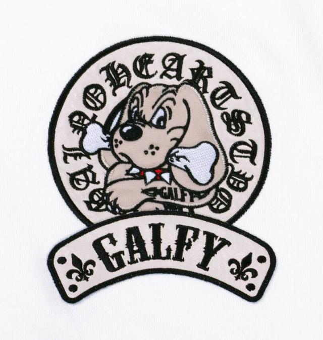 大きいサイズ GALFY 百合の紋章 フルジップ パーカー ホワイト 3L 4L 5L 6L/1258-5371-1-168