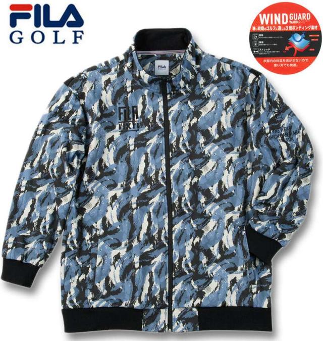 大きいサイズ FILA GOLF ボンディング ブルゾン カモフラ 3L 4L 5L 6L/1273-5321-1-170