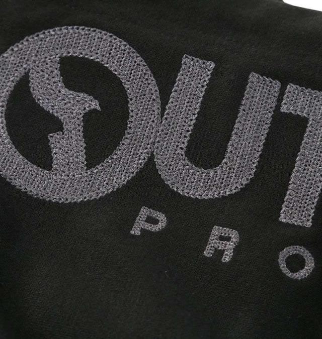 大きいサイズ OUTDOOR PRODUCTS 綿タッチ エステル ダンボール フルジップ パーカー ブラック 7L 8L/1258-5311-2-75