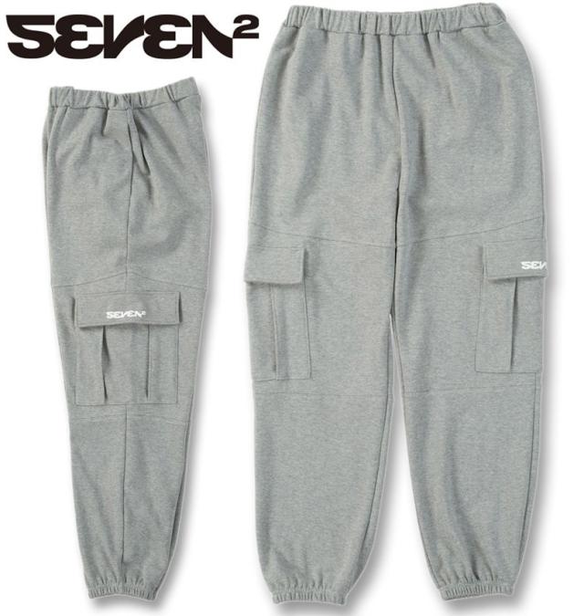 大きいサイズ SEVEN2 裏毛 スウェット カーゴパンツ グレー 3L 4L 5L 6L 8L/1264-5310-1-79
