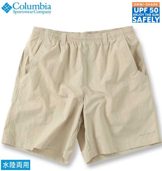 大きいサイズ Columbia バックキャスト?Vウォーターショーツ フォッシル 1X/3L〜6X/8L 1274-3205-1-79