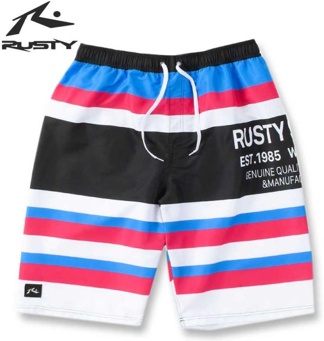 大きいサイズ RUSTY マイクロツイル サーフパンツ ブラック 3L 4L 5L 6L/1274-4235-2-79