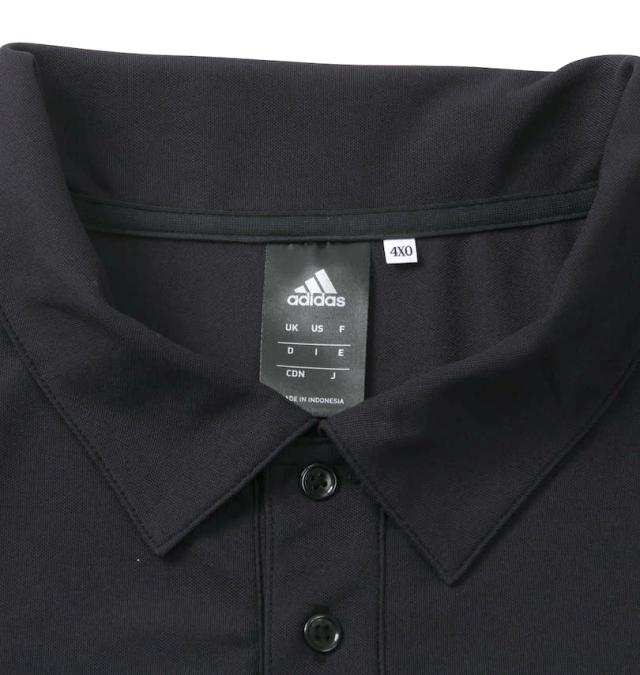 大きいサイズ adidas(アディダス) 半袖ポロシャツ ブラック 3XO〜8XO/1278-2282-2-79