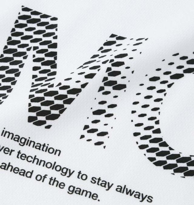 大きいサイズ MOVESPORT ドライメッシュ ビッグロゴ 長袖 シャツ ホワイト 3L 4L 5L 6L/1278-5320-1-79