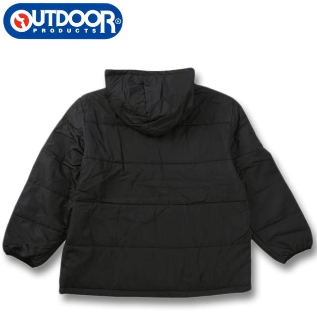 大きいサイズ OUTDOOR PRODUCTS デュスポ 中綿 キルトジャケット ブラック 3L 4L 5L 6L/1253-5321-2-81