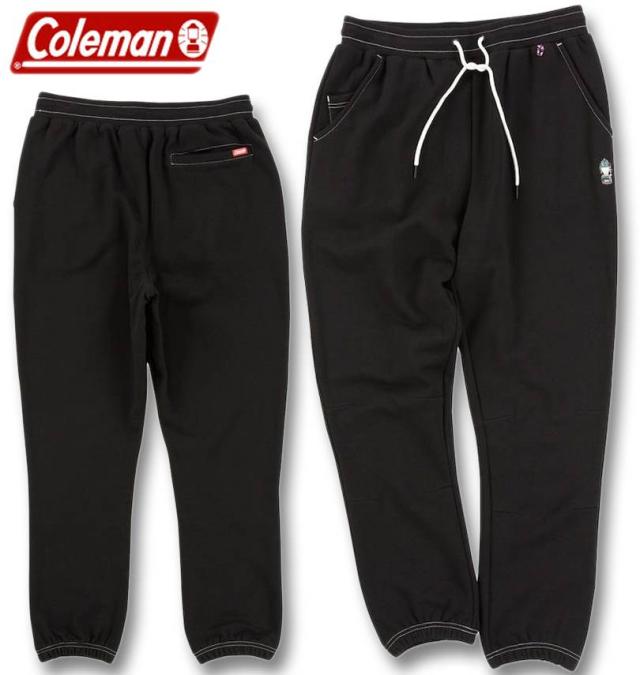 大きいサイズ Coleman 裏起毛 スウェットパンツ ブラック 3L 4L 5L 6L 8L/1274-4620-2-89