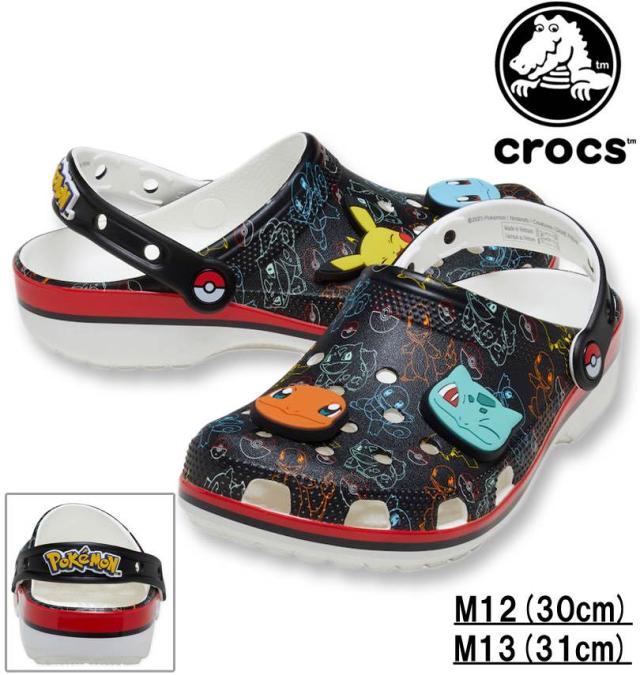 大きいサイズ crocs クロックス サンダル POKEMON PRINT CLASSIC CLOG M12/30cm M13/31cm 1240-5342-1-90