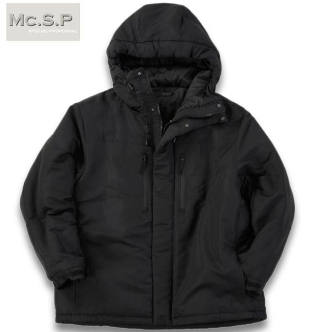 大きいサイズ Mc.S.P タスラン切替 中綿 ジャケット ブラック 3L 4L 5L 6L 7L 8L/1273-5331-2-98