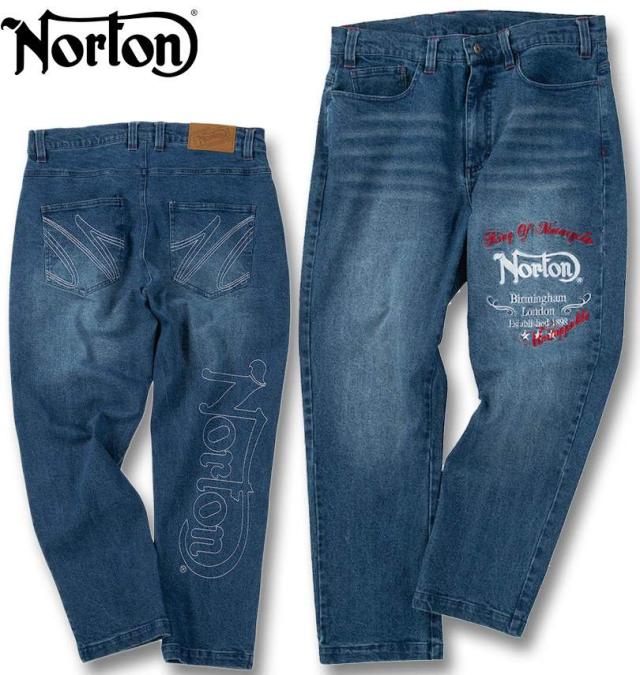 大きいサイズ Norton ノートン デニムパンツ サンドネイビー 100cm 110cm 120cm 130cm 140cm/1274-5345-1-198