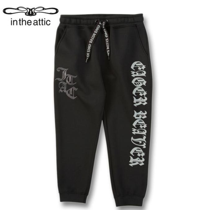 大きいサイズ in the attic ダイバーボンディング ジョガーパンツ ブラック 3L 4L 5L 6L/1254-5320-2-99