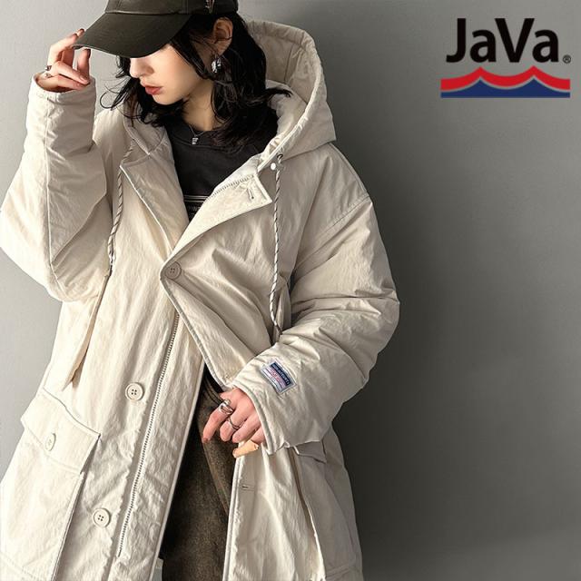 クラシカルエルフ冬新作 javaジャバコラボ アウター ジャケット レディース big ポケット フード 付き 中綿 ブルゾン男女兼用 ユニセックス メンズ ゆるっと オーバーサイズ 大きいサイズ 体型カバー 2024aw  jv1260211