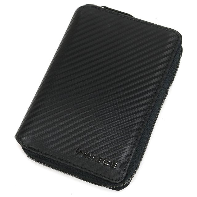 商品レビュー記入で+5%】ポリス 二つ折り財布 小銭入れあり POLICE