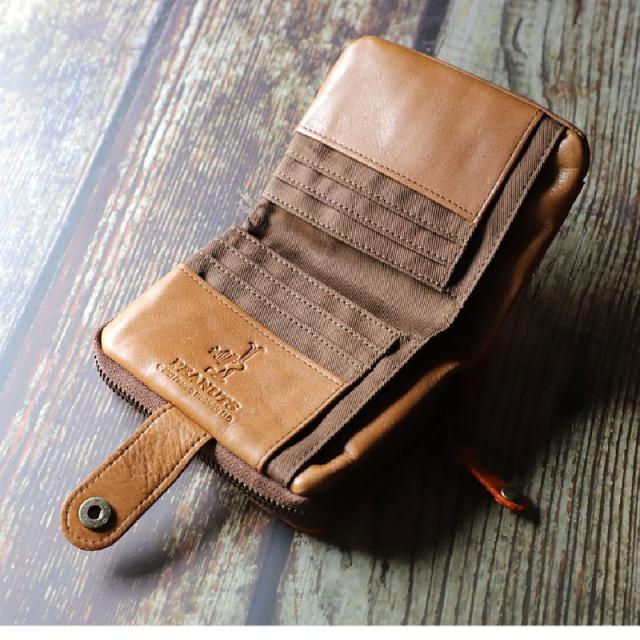 商品レビュー記入で+5%】スヌーピー 財布 二つ折り 大人向け PEANUTS