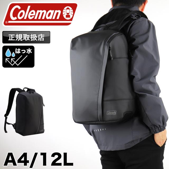 【商品レビュー記入で+5%】 コールマン リュック メンズ Coleman OUTBIZDOME12 リュックサック ビジネスバッグ ビズリュック バックパック デイパック レディース 12L アウトビズドーム A4 軽量 ブランド 大学生 通学 通勤 ビジネス 撥水 はっ水 PC収納 タブレット 黒