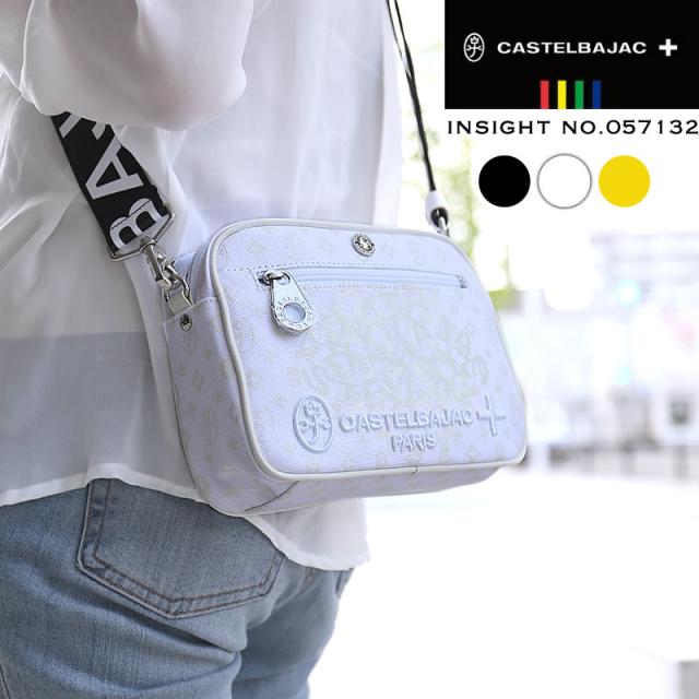 【商品レビューで+5%】カステルバジャック ショルダーバッグ バッグ レディース 横 ブランド 057132 CASTELBAJAC Insight インサイト ミニショルダーバック  小さめ A5 鞄 かばん 斜め掛け 斜めがけ 肩掛け 肩がけ 女性 男性 メンズ ユニセックス ゴルフ