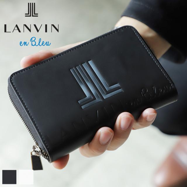 【商品レビューで+5%】ランバン 財布 二つ折り メンズ ブランド 本革 二つ折り財布 ランバンオンブルー LANVIN en Bleu スウィッシュ 515603 札入れ ミドルウォレット セミ長財布 折財布 牛革  革 レザー オシャレ カジュアル 人気 さいふ サイフ 正規品 正規販売店