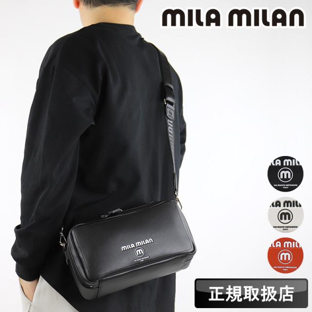 【商品レビューで+5%】ミラミラン バッグ ショルダーバッグ  メンズ レディース 斜めがけバッグ ハンドバッグ 黒 合皮  男性 女性 カジュアル  2WAY MILAMILAN  オット ミニ ブランド ゴルフ PVC 人気 おしゃれ 紳士 かっこいい 258162