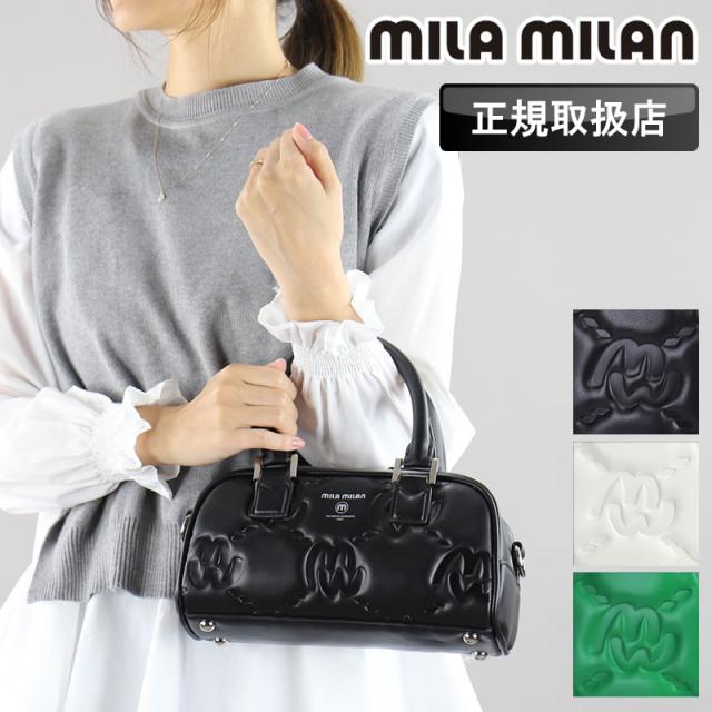 【商品レビューで+5%】ミラミラン バッグ ショルダーバッグ メンズ レディース ミニボストンバッグ 斜めがけバッグ 肩掛け 小さめ 手持ち 263301 黒 合皮  男性 女性 カジュアル 2WAY MILAMILAN  カリーナ ミニ ブランド ミニショルダー ゴルフ 人気 おしゃれ