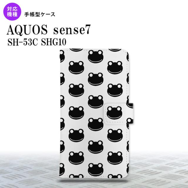 sense7 sense7 手帳型スマホケース カバー カエル かえる 白 黒 2022年 11月発売 nk-004s-sens7-dr167の通販はau PAY マーケット ...