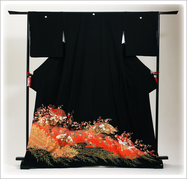 留袖 レンタル NT-581 黒留袖フルセット 結婚式 20代 30代 送料無料の