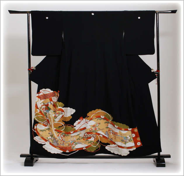 留袖 レンタル 大きいサイズ NT-L138 黒留袖フルセット 結婚式 20代 30