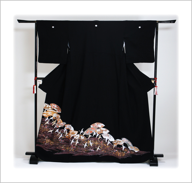 留袖 レンタル NT-839 黒留袖フルセット 結婚式 50代 60代 送料無料の